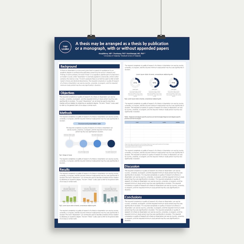 A0 Academic Poster Template: Scientific Research Powerpoint (PPTX File ...