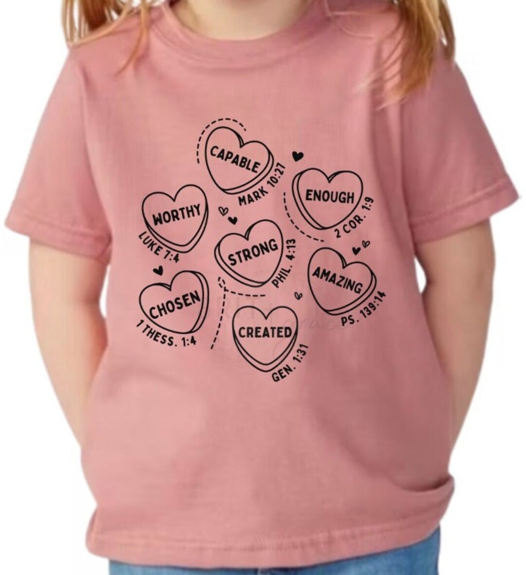 God Says I Am Graphic Shirt, Kids Christian Clothing, Grace Faith ...