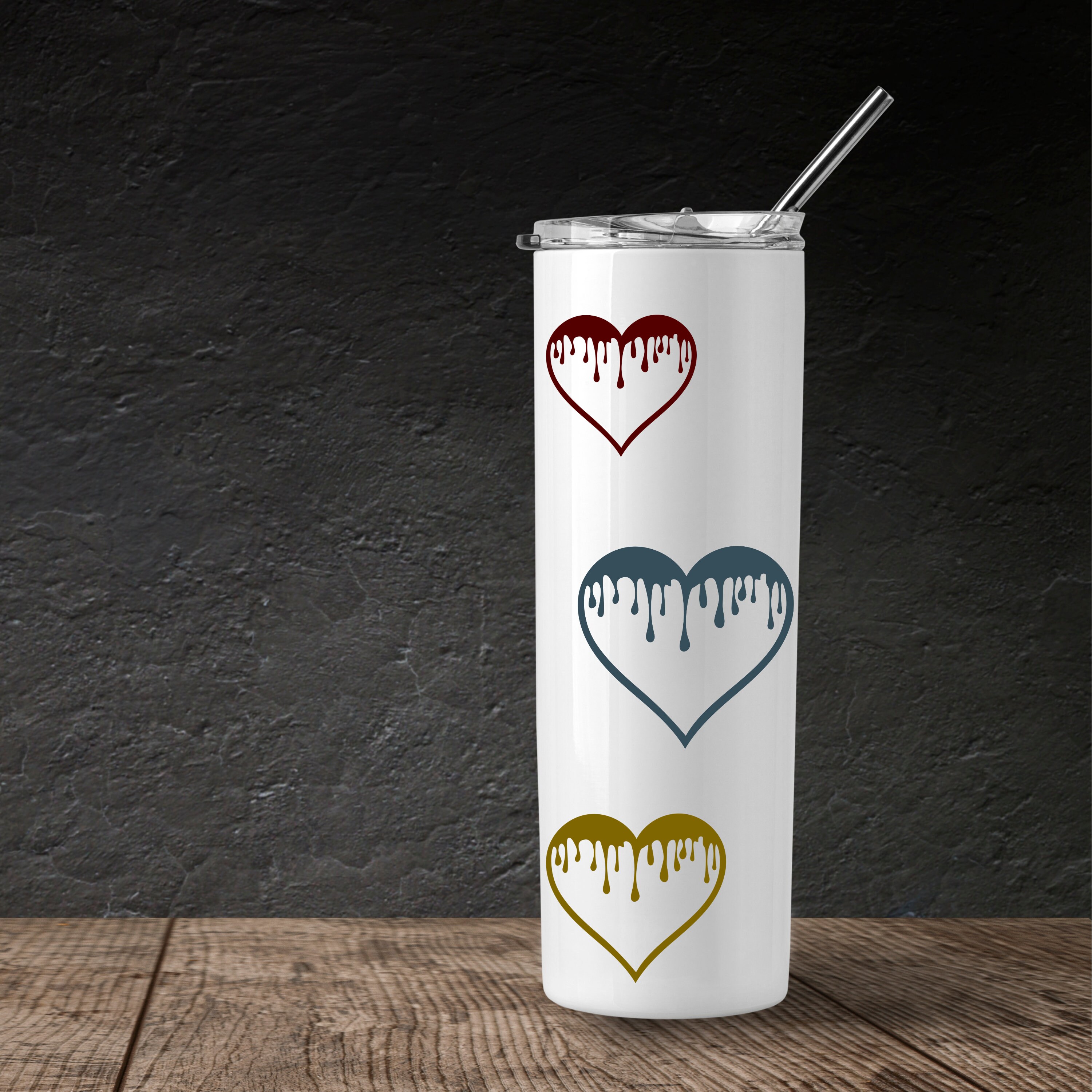 SVG File Digital Download Heart Drops Dripping Heart Melting Heart ...