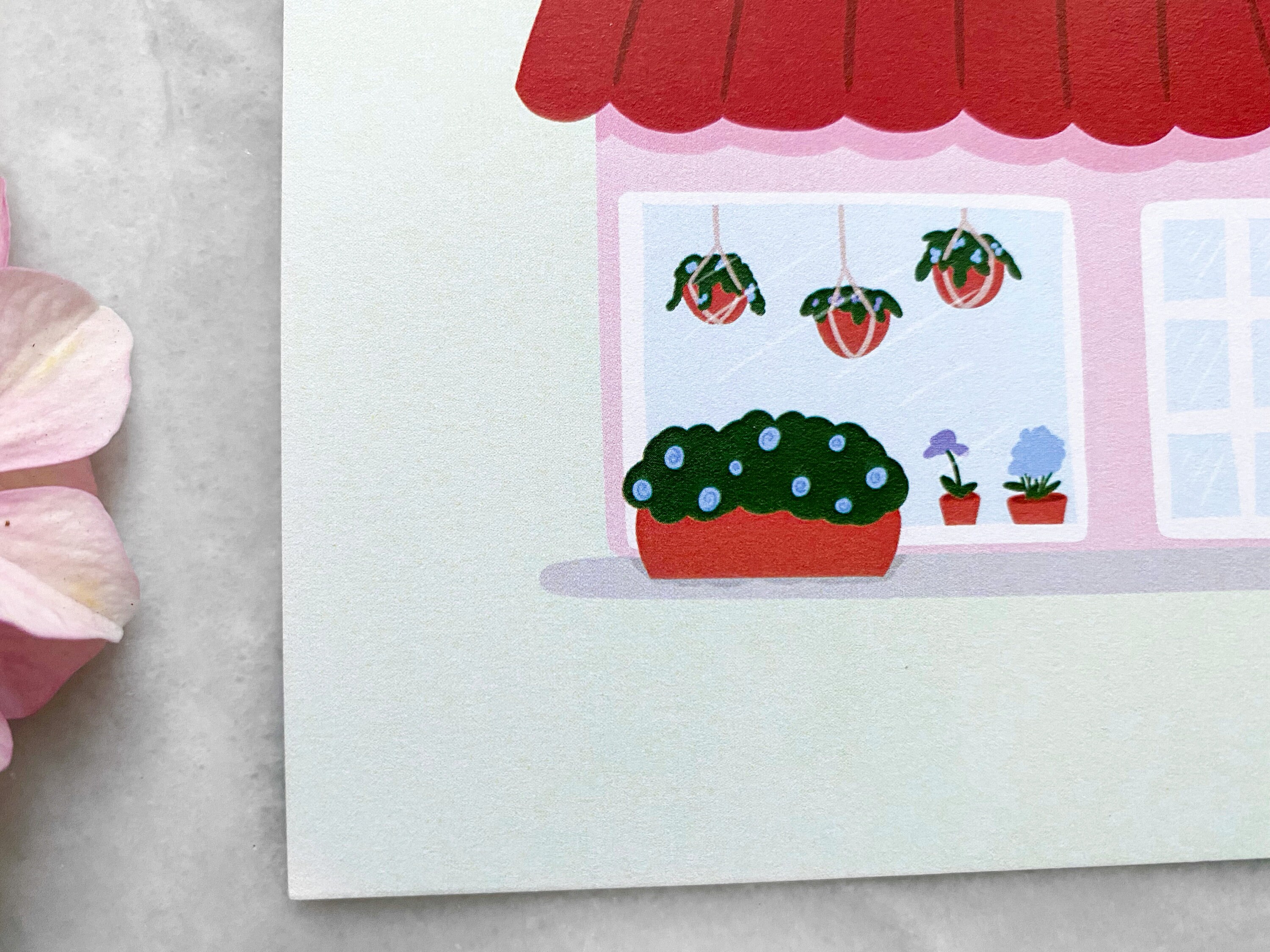 Flower Shop 5x5 Art Print Small Print - Etsy