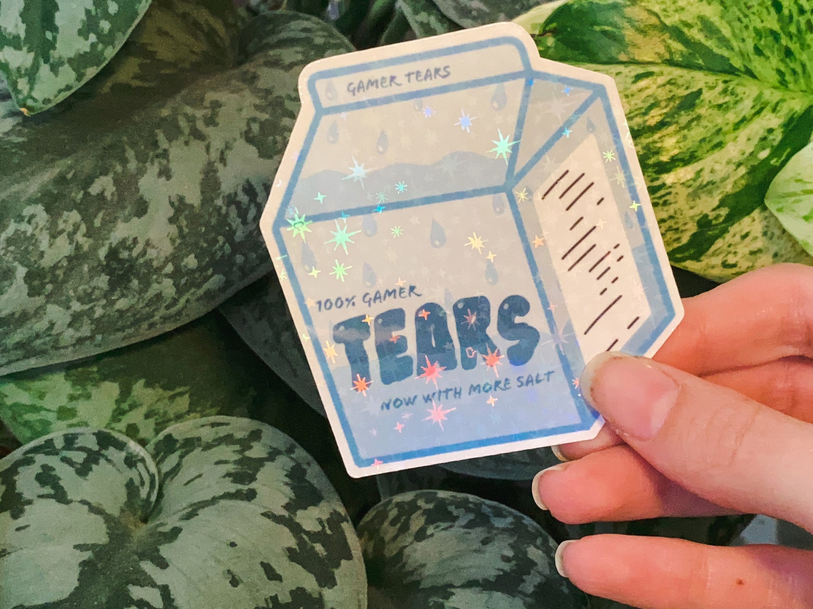 Gamer Tears Juice Box Sticker Holographic Carton Sticker - Etsy