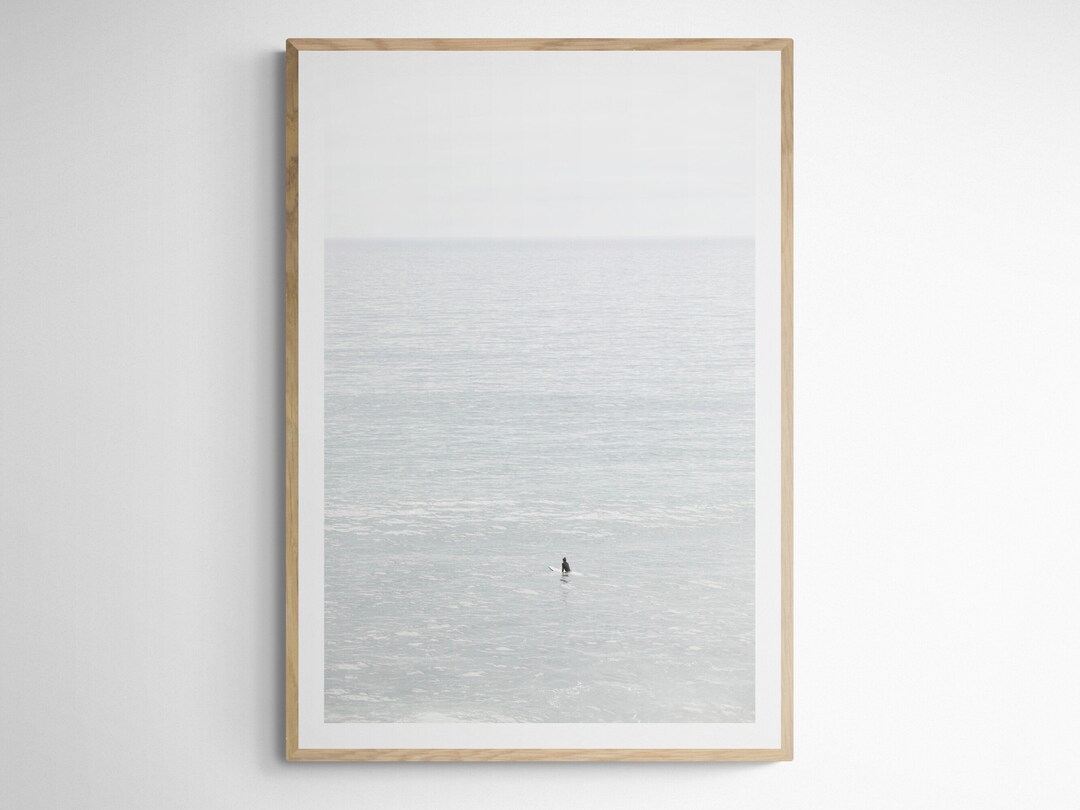 Encinitas 8673 |minimalist Surf Art| Surfer Girl| Surf Art Print| Surf ...