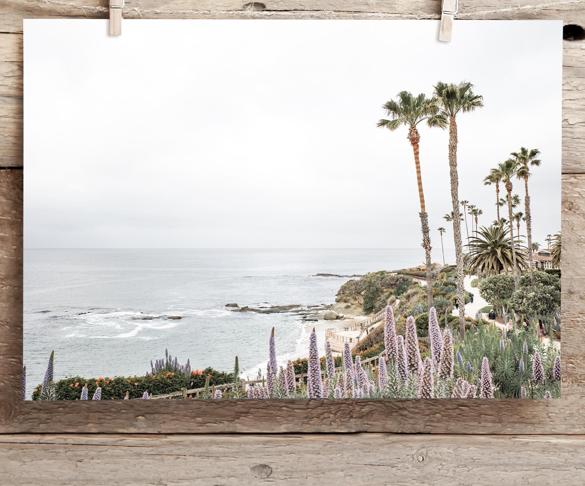 Laguna Beach Photography Print: Ocean Tide Pools, California Pastel Art ...