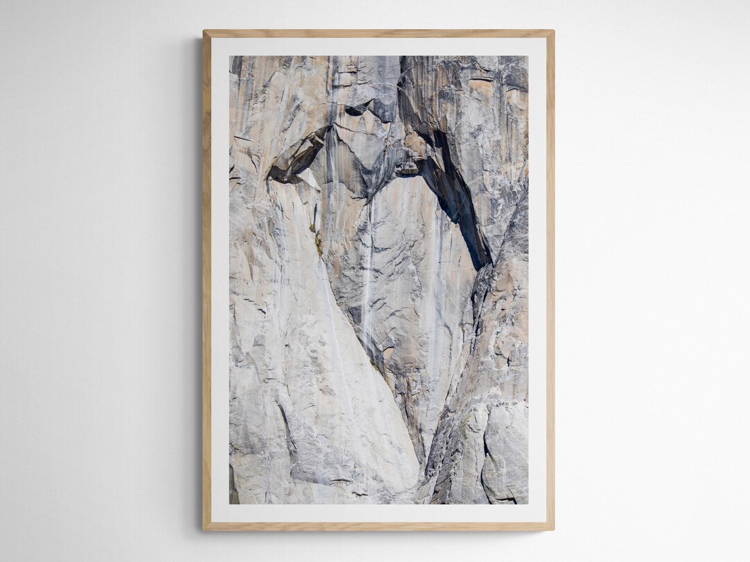 El Capitan Heart Route Print: Yosemite National Park Wall Art - Etsy