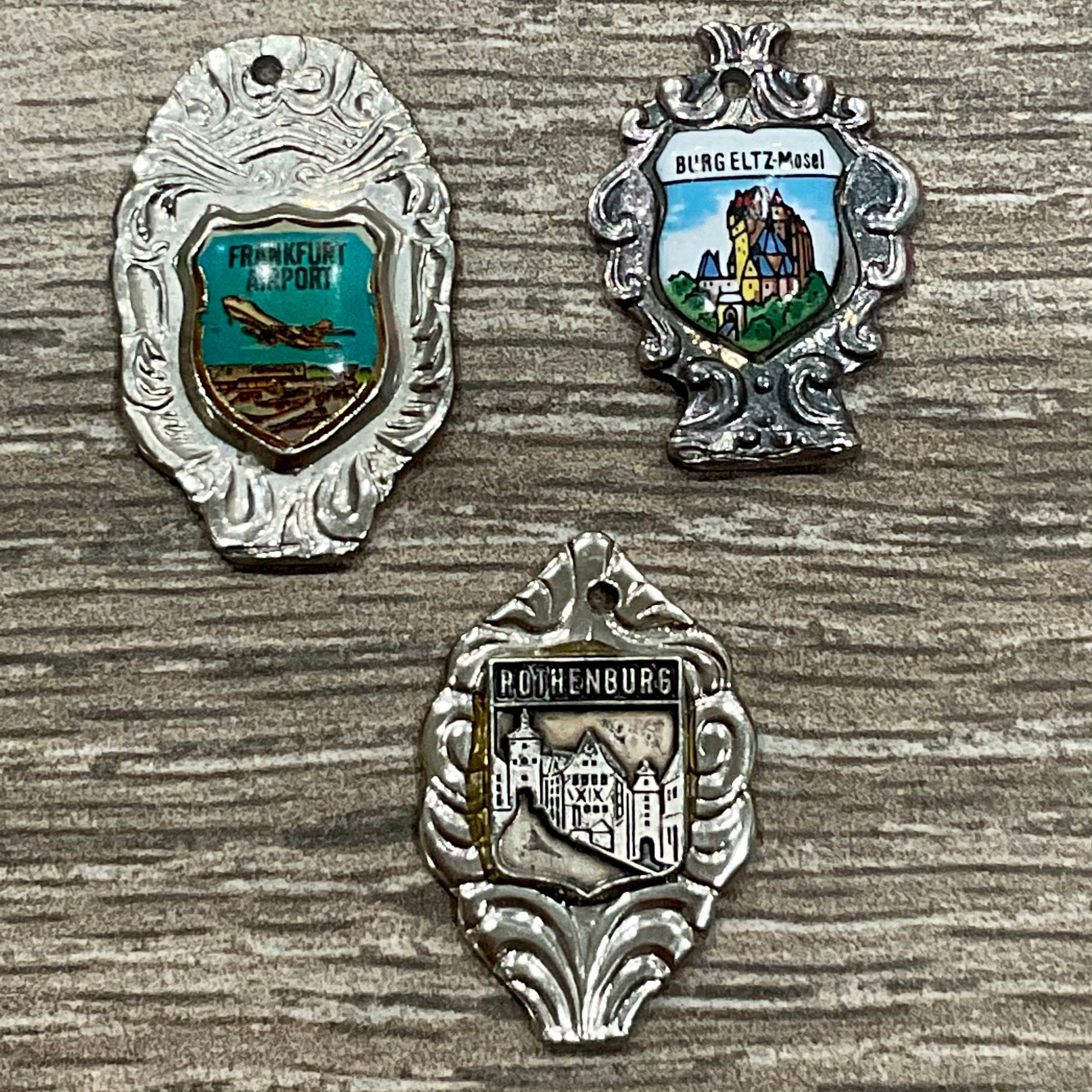 Vintage Travel Shield Charms/pendants | Europe - Etsy