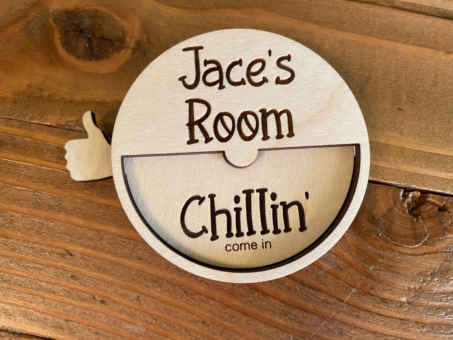 Fun Custom Swivel Sign for Kid's Bedroom Door - Do Not Enter ...