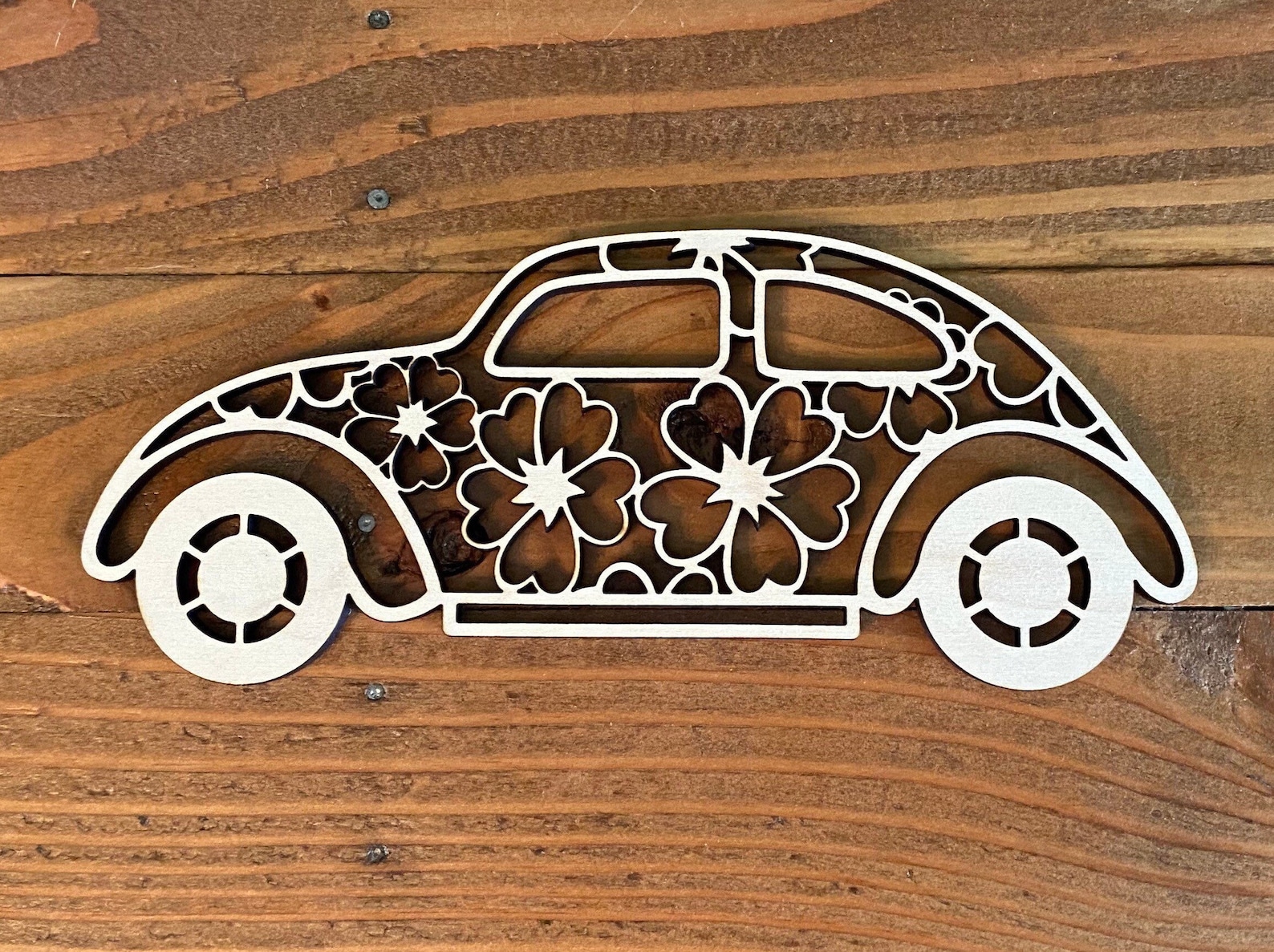 Hippie Car Wood Macrame Frame Laser Cut Board Fiber Art - Etsy