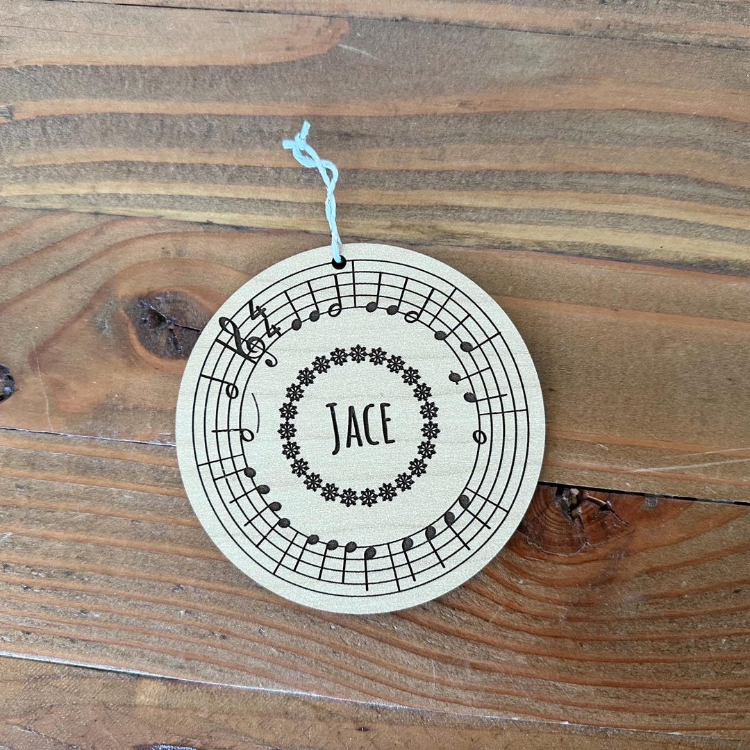 Gift for Piano Students - Jingle Bells Ornament With Name - Music ...