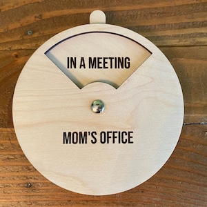 5" Custom Work From Home Privacy Sign - Wood Do Not Disturb/please ...