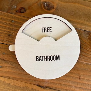 Bathroom Door Sign - Dorm Room Restroom Privacy Sign - Roomate Bathroom ...