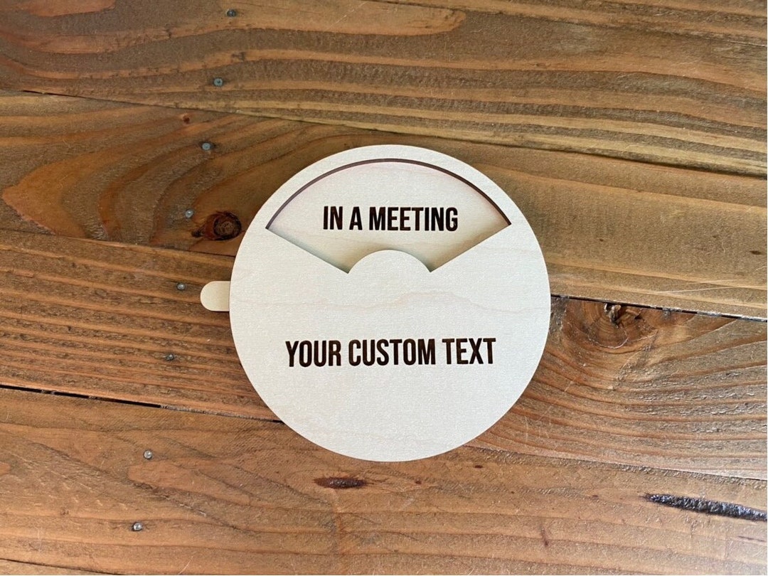 Personalized Work From Home Privacy Sign - Wood Custom Do Not Disturb ...