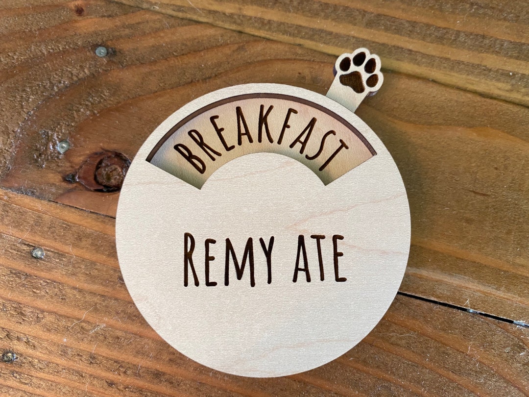 Custom Dog Feeding Tracker - Personalized Pet Reminder Supplies ...