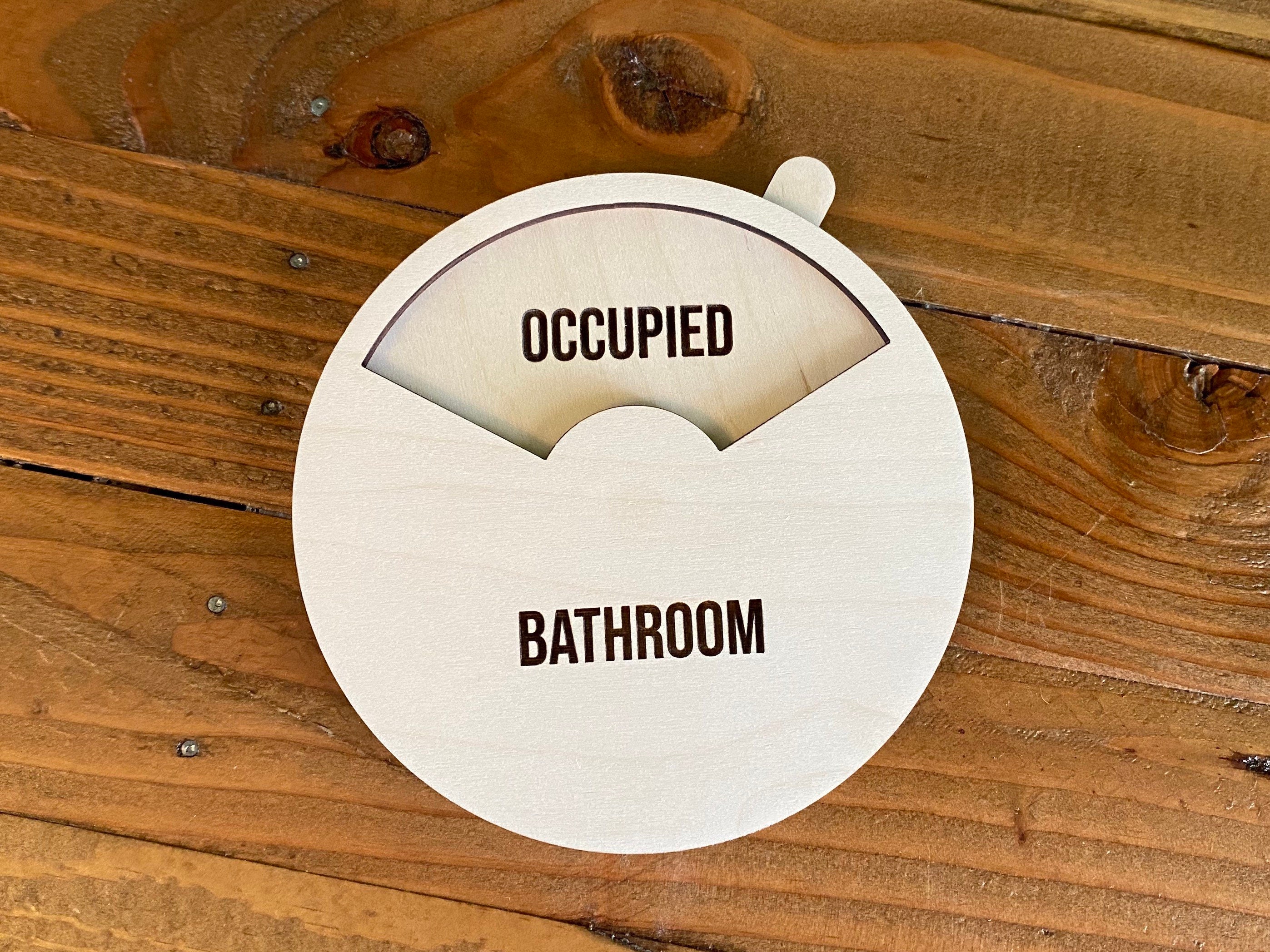 Bathroom Door Sign - Dorm Room Restroom Privacy Sign - Roomate Bathroom ...