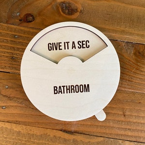 Bathroom Door Sign - Dorm Room Restroom Privacy Sign - Roomate Bathroom ...