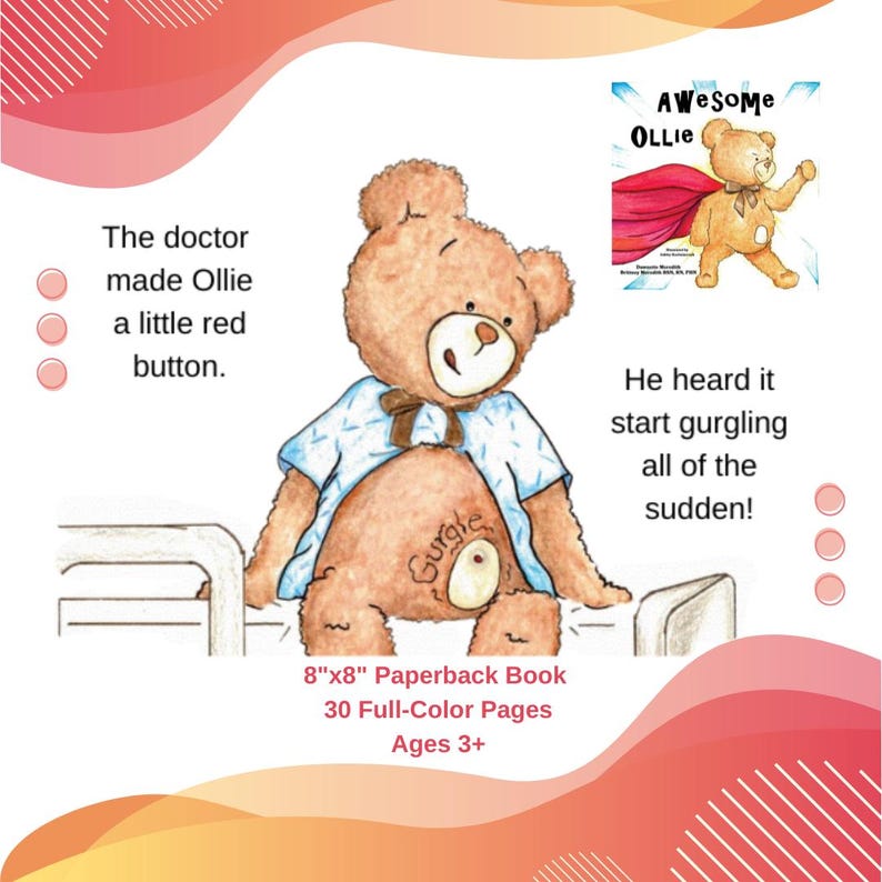 Ostomy Teddy Bear & Book Set - Etsy
