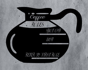 Coffee Bar Rules - Etsy