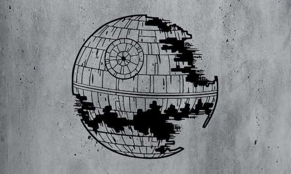 Death Star Wall Decal | Etsy