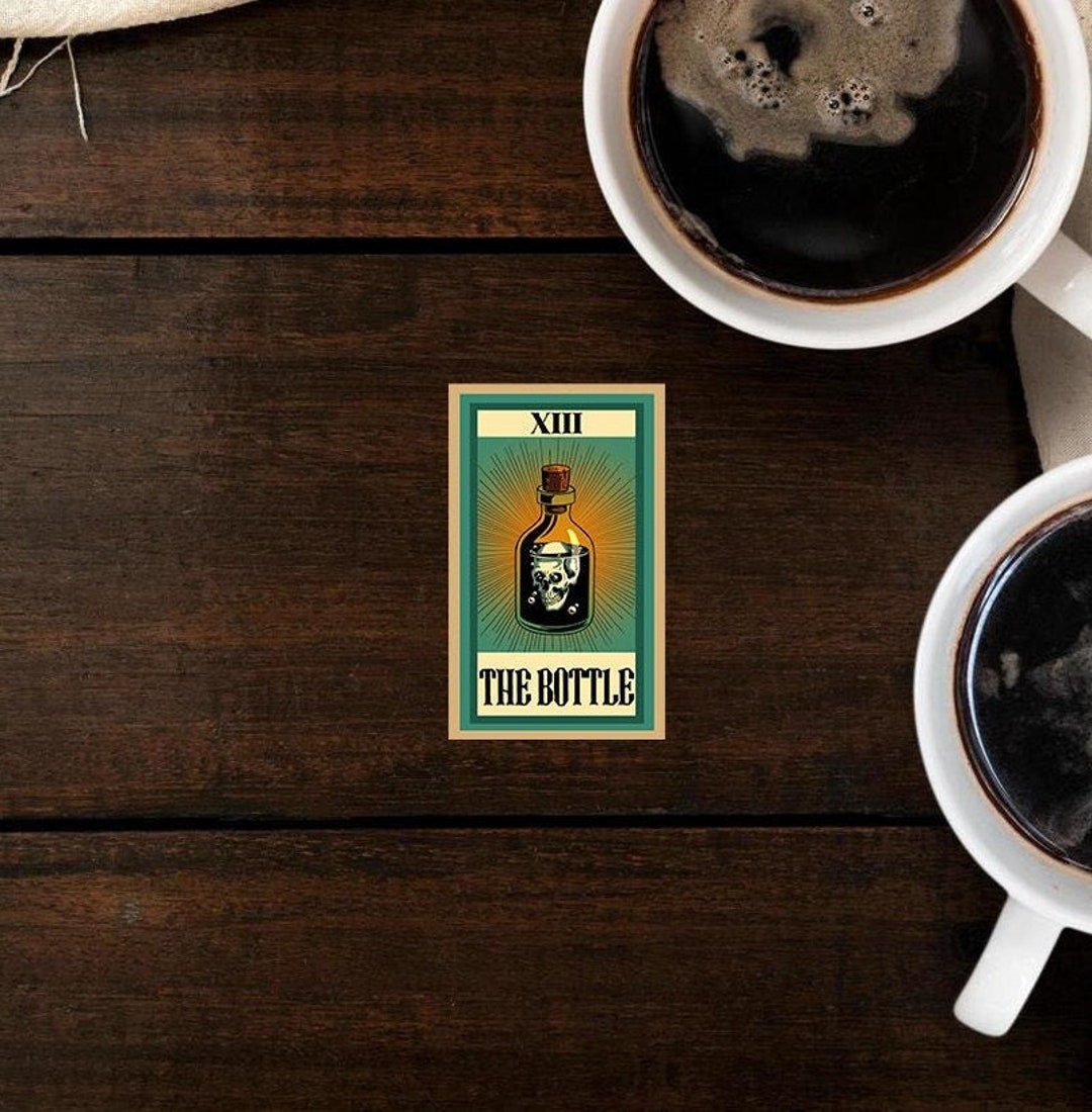 Tarot Card 13 the Bottle - Individual Sticker - Etsy