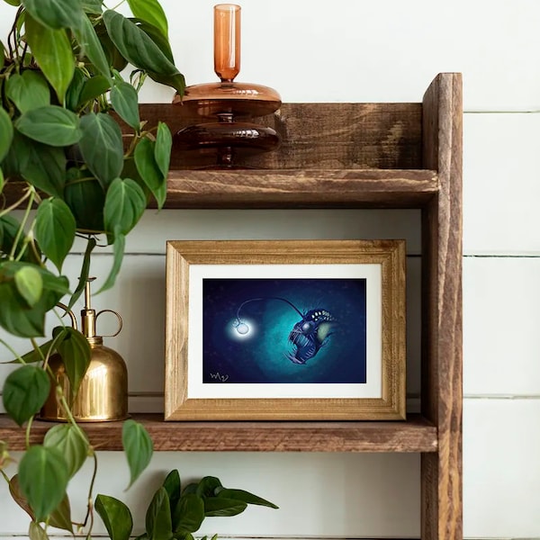 Angler Fish Art - Etsy