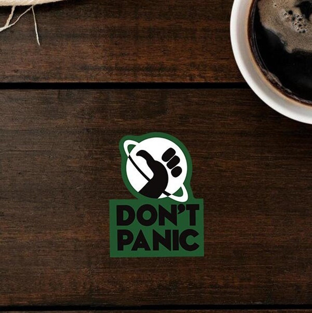 Don't Panic - Individual Sticker - Etsy