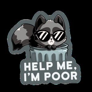 Help Me, I'm Poor - Individual Sticker - Etsy