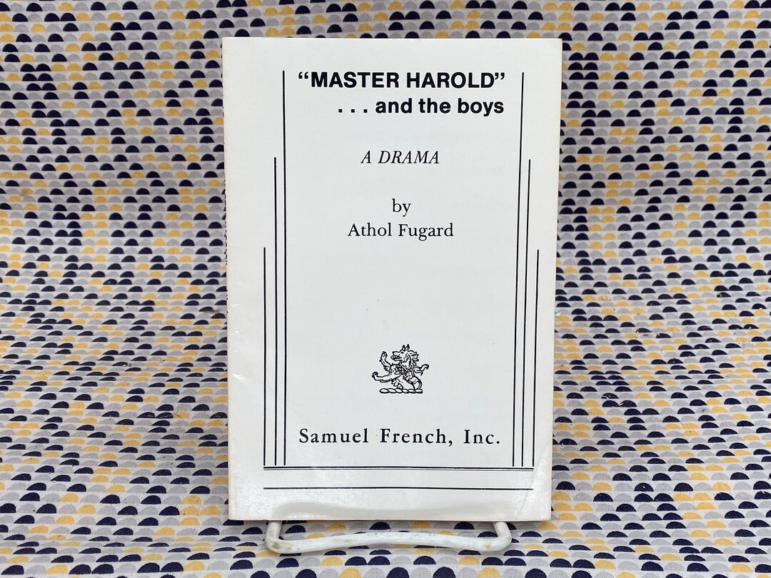 Master Harold ... and the Boys - Athol Fugard - Vintage Paperback Book ...