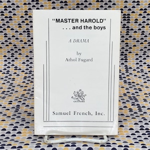 Master Harold ... and the Boys - Athol Fugard - Vintage Paperback Book ...