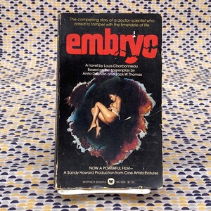 Embryo Movie Novelization Louis Charbonneau Vintage Paperback Book ...