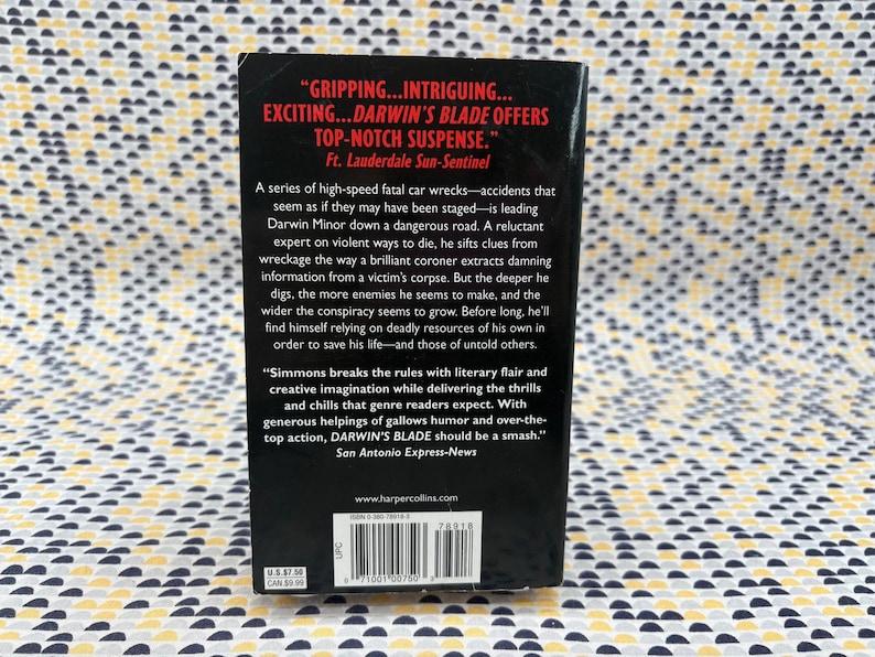 Darwins Blade - Dan Simmons - Harper - Paperback - Etsy