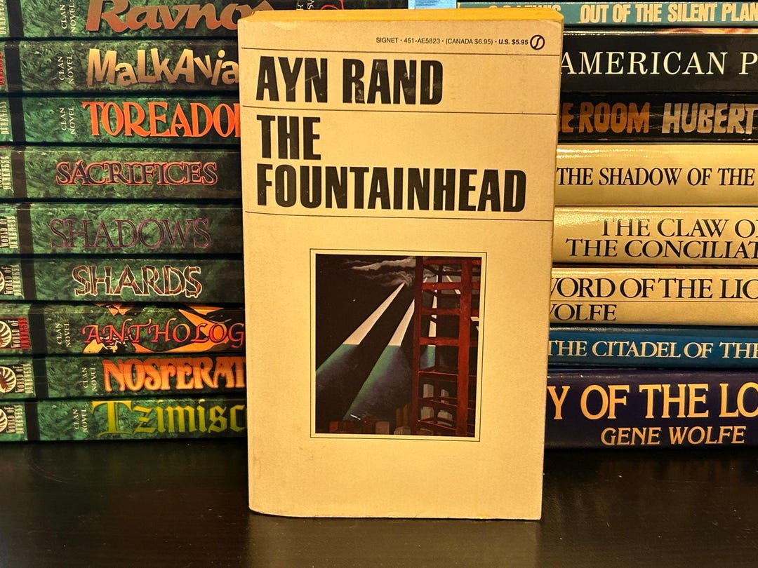 The Fountainhead - Ayn Rand - Vintage Paperback Book - Signet Edition ...