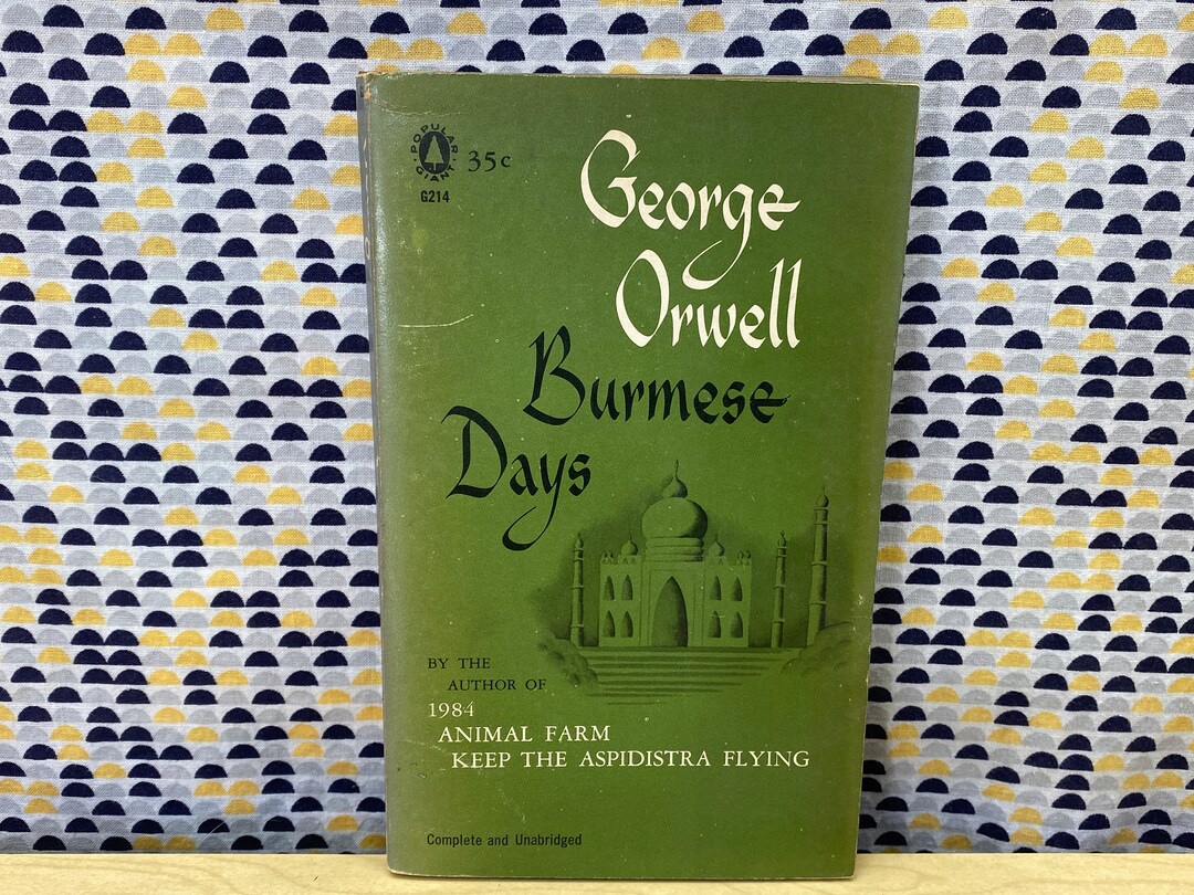 Burmese Days George Orwell Vintage Paperback 35 Cent Popular Library ...