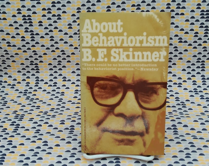 About Behaviorism B.F. Skinner Vintage Paperback Book Vintage Edition ...