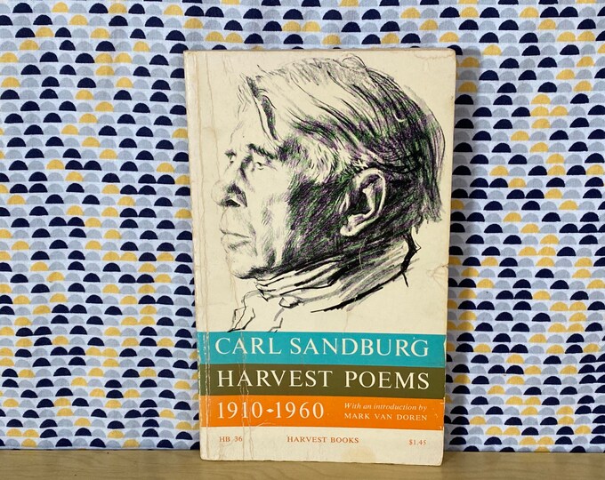 Harvest Poems Carl Sandburg 1910-1960 Vintage Paperback - Etsy