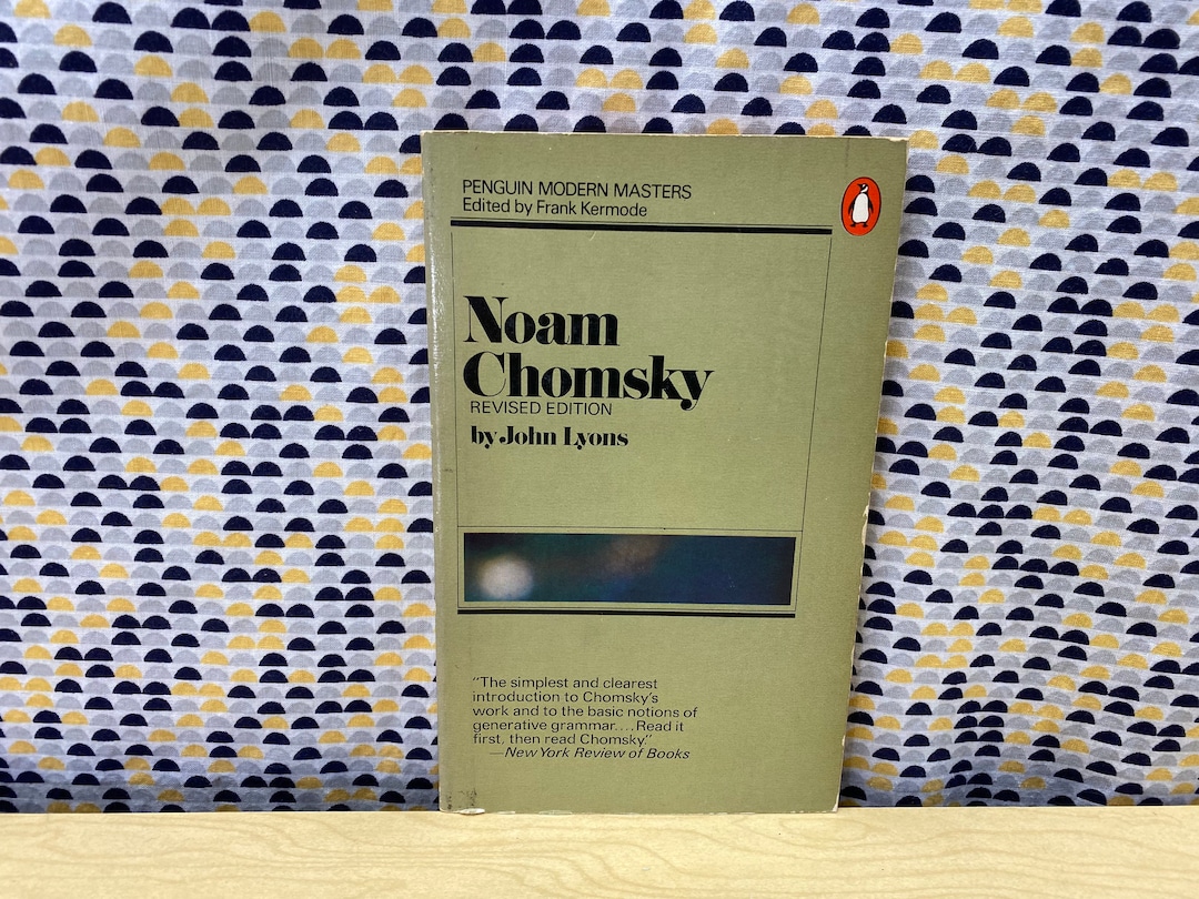 Noam Chomsky - Penguin Modern Masters - John Lyons - Vintage Paperback - Etsy