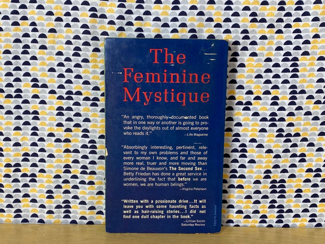 The Feminine Mystique Betty Friedan Vintage Paperback Book | Etsy