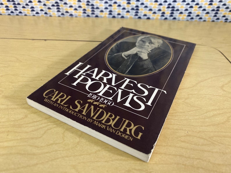 Harvest Poems Carl Sandburg 1910-1960 Vintage Paperback - Etsy