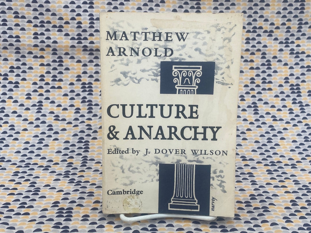 Culture and Anarchy Matthew Arnold Vintage Paperback Book Cambridge ...