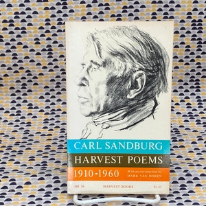 Harvest Poems Carl Sandburg 1910-1960 Vintage Paperback Book Harvest ...