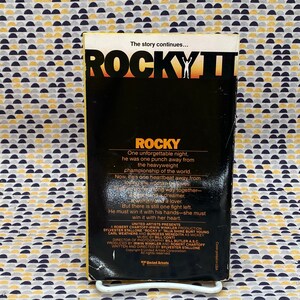 Rocky II Sylvester Stallone Movie Tie in Vintage Paperback Book ...