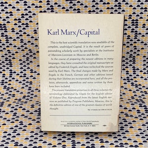Capital Volume 3 Karl Marx Edited by Frederick Engels - Etsy