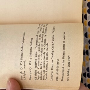 Rocky II Sylvester Stallone Movie Tie in Vintage Paperback Book ...