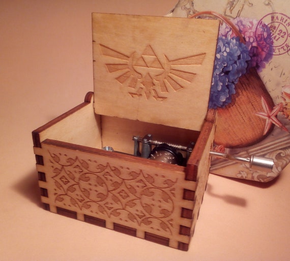 Zelda Music Box Theme Music Chest Wooden Engraved Handmade - Etsy