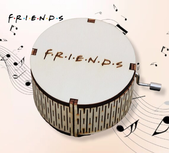 Friends Music Box Theme Music Chest Wooden Engraved Handmade - Etsy