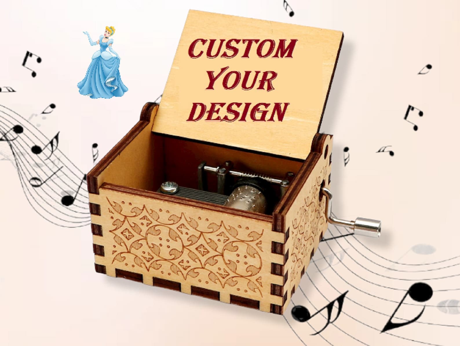 Cinderella Music Box A Dream is a Wish Your Heart Makes Theme - Etsy