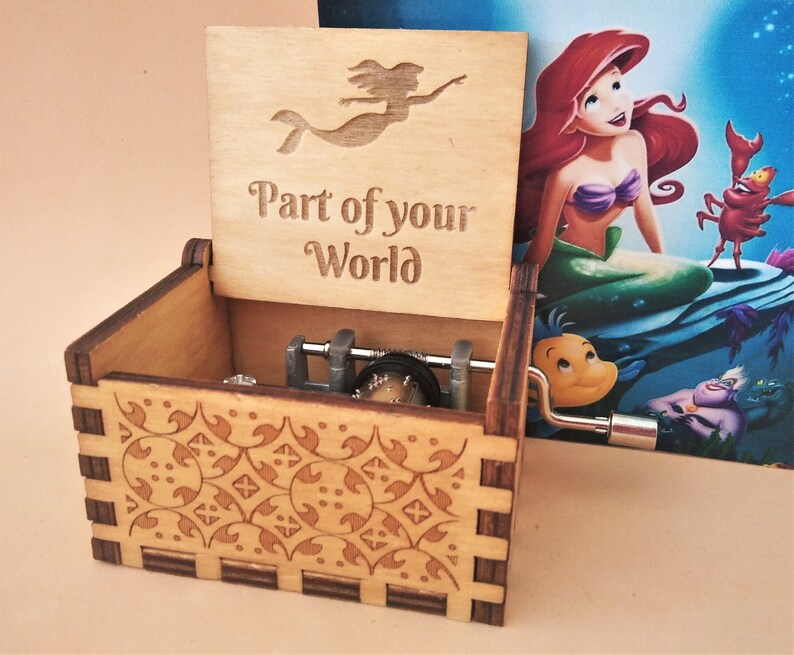 The Little Mermaid Music Box ' Part Of Your World ' - Etsy España