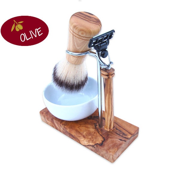 Rasier-Set KLASSIK mit Rasierpinsel & Nassrasierer aus - Etsy