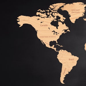 World Political Map With Countries SVG DXF EPS, Vector Files of Laser ...