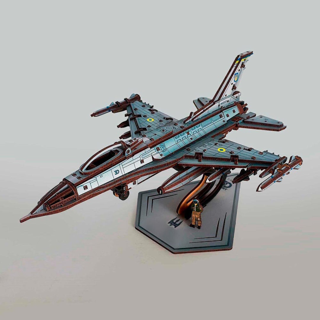 Modelo de avión 3D de madera Fighter 3DBRT / Conjunto de modelos de ...
