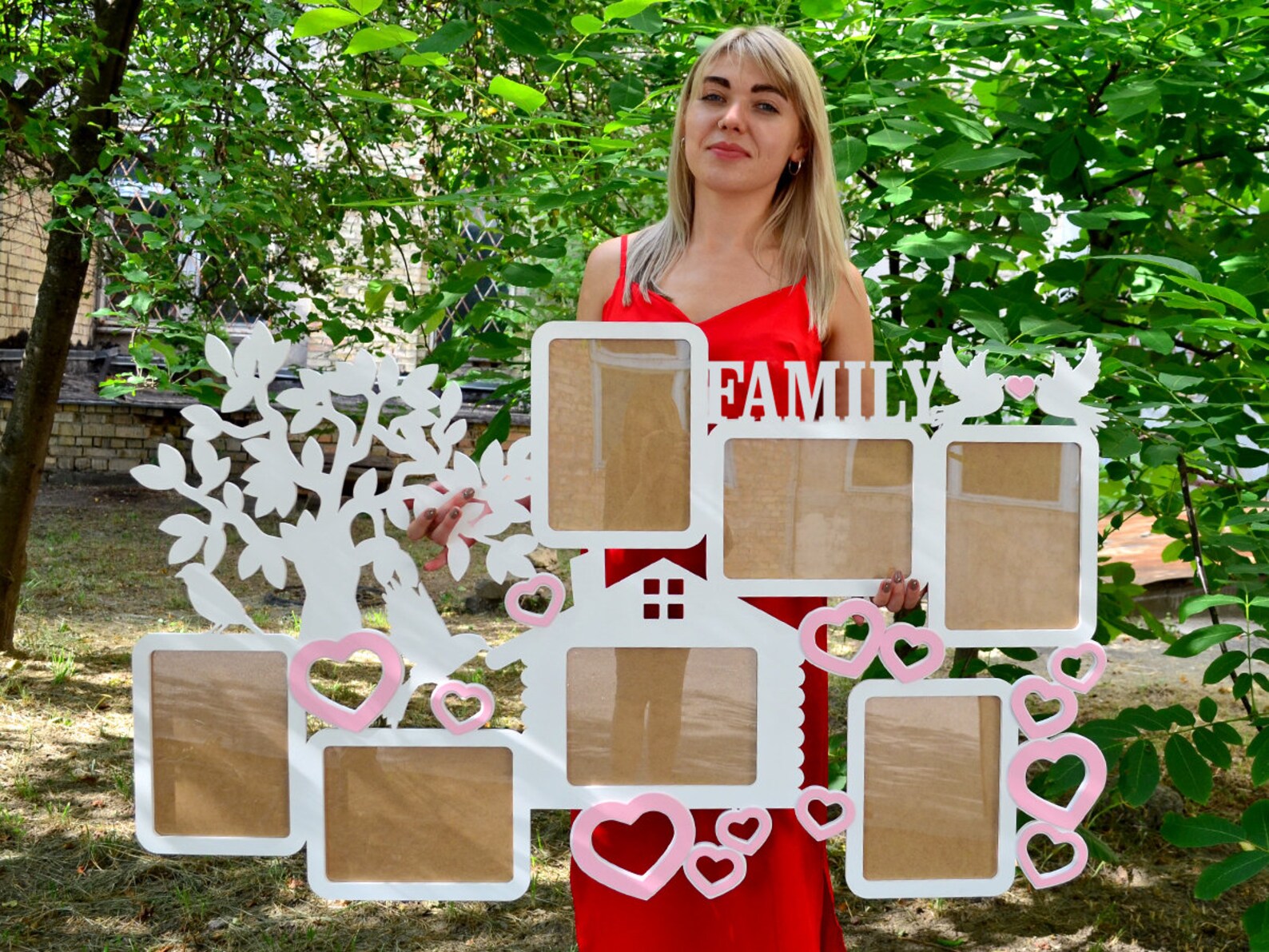 Digital File Photo Frame Family Collage Vector File SVG DXF - Etsy