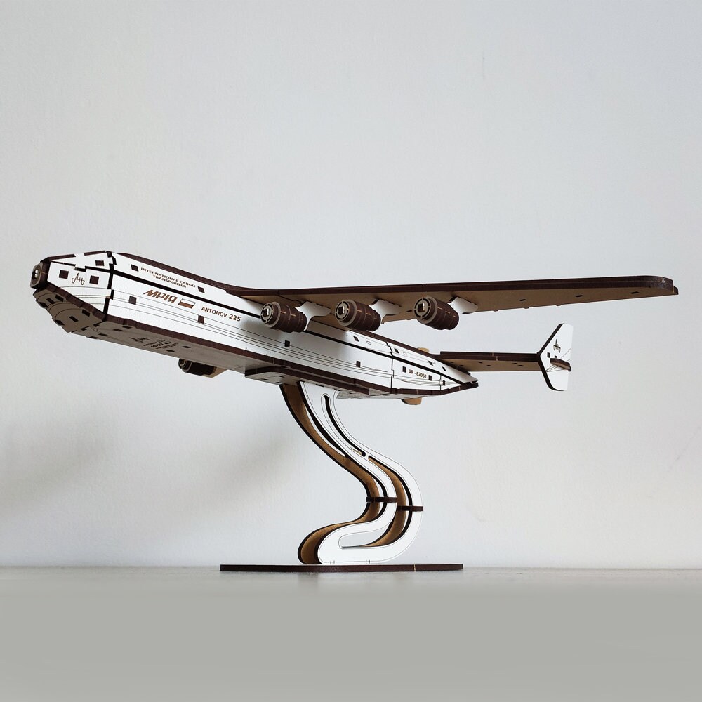 Wooden 3D Aircraft Model Mriya AN-225 Model Plane Kit DIY - Etsy